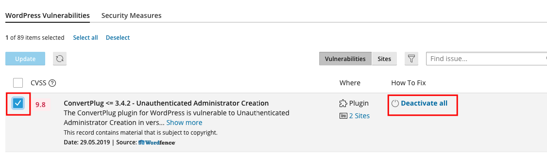 Find And Fix Word Press Vulnerabilities Using Wp Toolkit Hosting